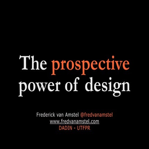 The prospective power of design | PDF