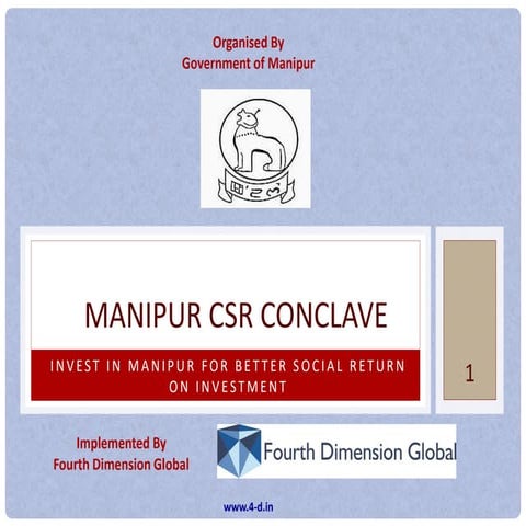 Manipur State Projects under CSR Program | PDF
