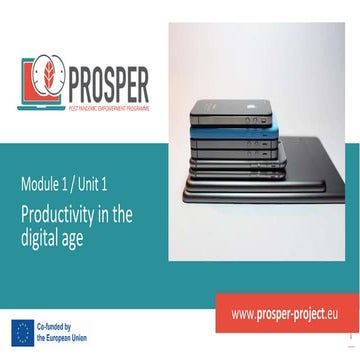 Module 1 / Unit 1 Productivity in the digital age | PPTX
