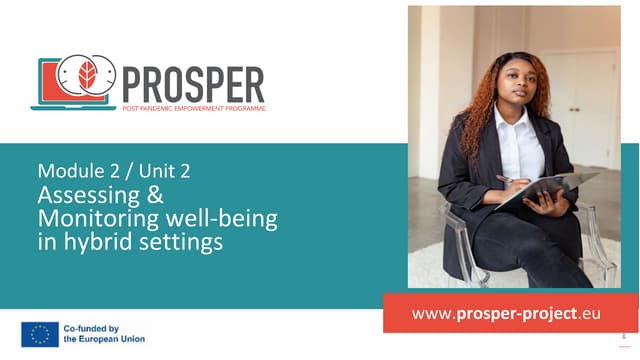 Module 2 Unit 2 Assessing And Monitoring Well Being In Hybrid Settings Ppt