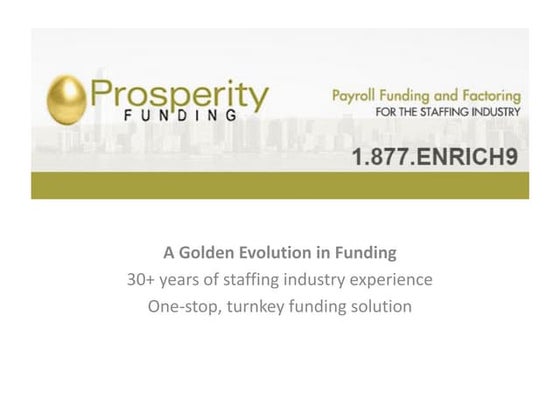 Prosperity Funding presentations