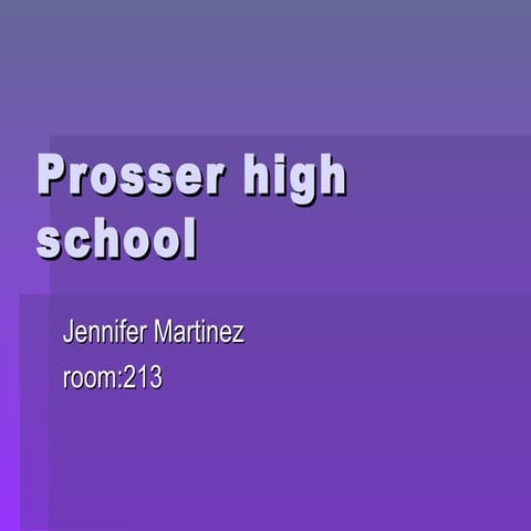 Prosser high school | PPT