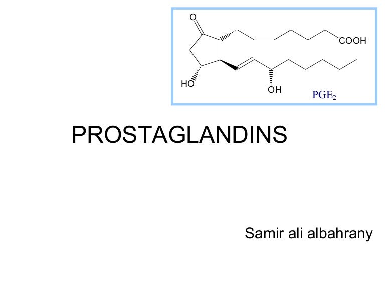 Prostaglandins pharmacology