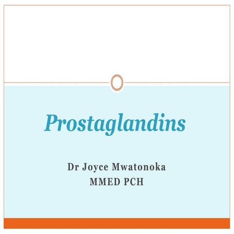 Prostaglandins | PPTX
