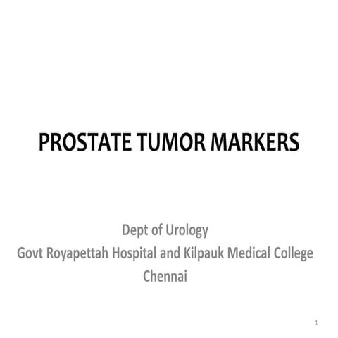 Prostate carcinoma- tumour markers | PDF