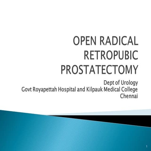 Prostate carinoma- surgery- Open Radical Retropubic Prostatectomy(rrp ...