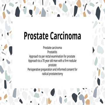 Prostate grossing and reporting | PPTX