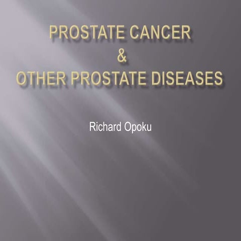 Prostate disorders | PPTX