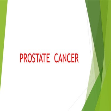 prostate cancer(cancer of the prostate gland) | PPTX
