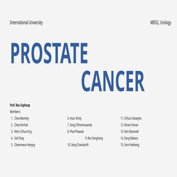 Prostate Cancer: A full presentation made simple | PPTX