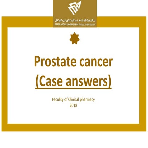 Prostate cancer case answer | PPT