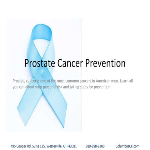 Prostate cancer prevention cck | PPT