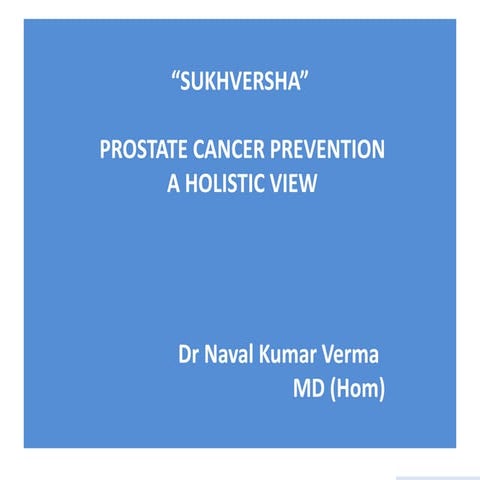 Prostate disease prevention and new guidelines | PPTX