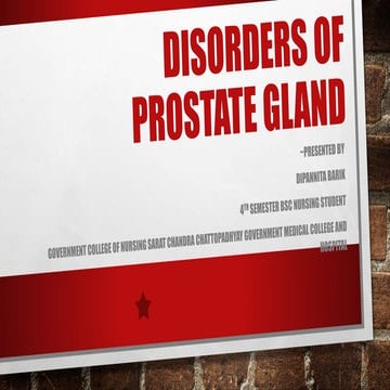 prostate disorders 2.pptxjdhdhsuridjhrgrbrnf | PPTX