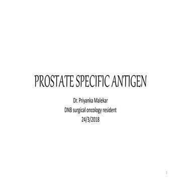 Prostate specific antigen | PPTX