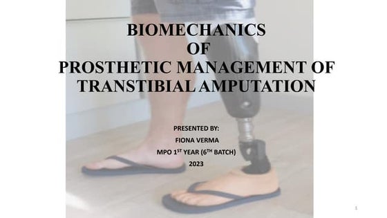 Transtibial Dynamic Alignment | PPT | Death, Injury, or Military ...