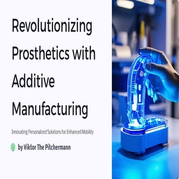 Prosthetics Pitch Deck Template by viktor the pitchermann | PDF