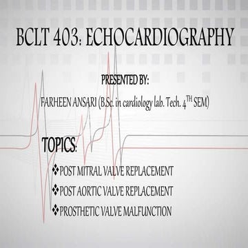 Post Prosthetic Valve Replacement | PPTX