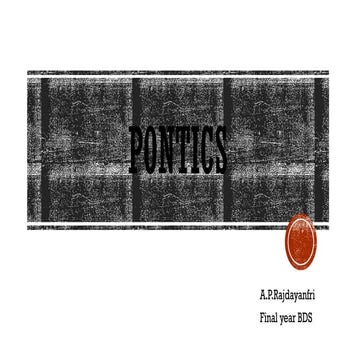 Pontic and pontic designs | PPTX