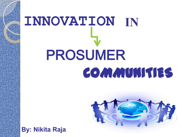 From consumer to prosumer