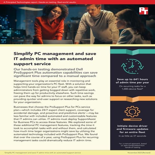 Simplify PC management and save IT time with an automated support ...