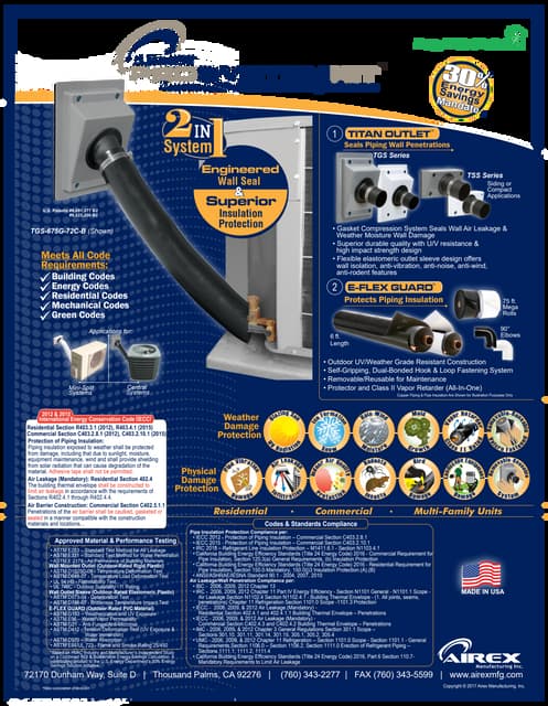 Titan Out Engineering Solution of Wall Sealing Refrigerant Line ...