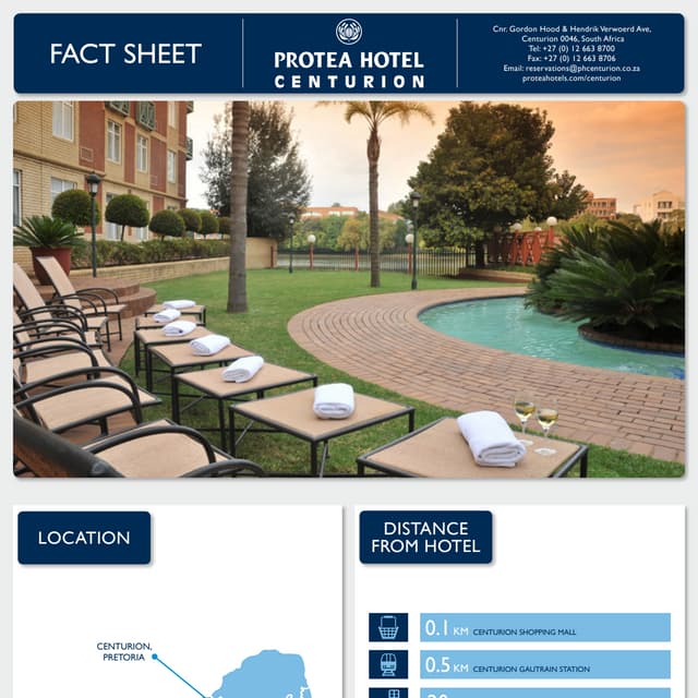Protea Hotel Centurion Fact Sheet | PDF