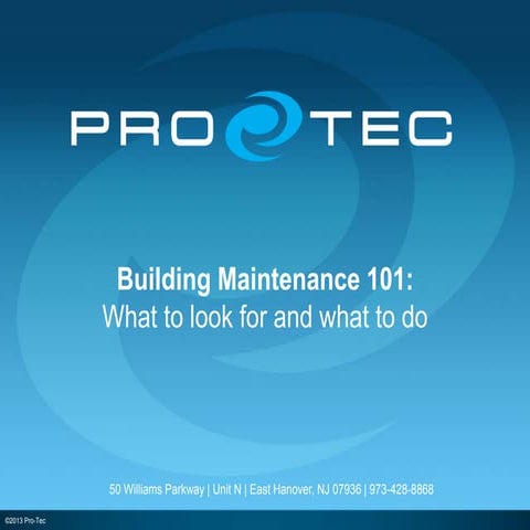 Pro-Tec Building Maintenance Tips | PPT
