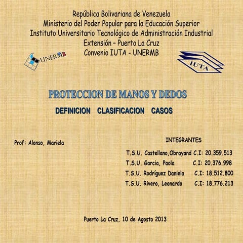EPP MANOS Y DEDOS | PPT