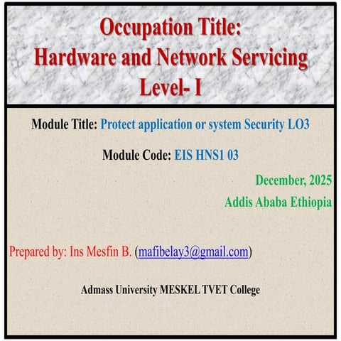 Protect application or system Security LO3.pdf