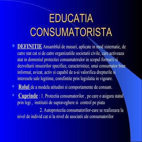 Protectia consumatorului | PPT