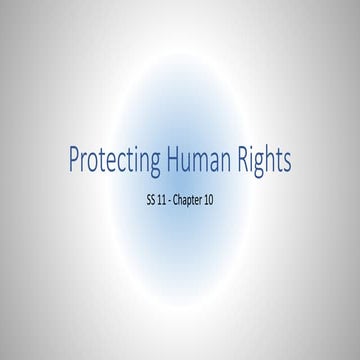 Protecting Human Rights | PPT