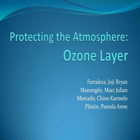 Protecting the atmosphere | PPTX