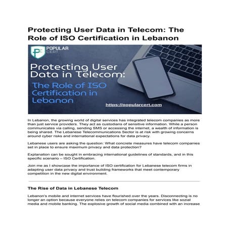 Protecting User Data in Telecom_ The Role of ISO Certification in Lebanon.pdf
