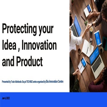 Protecting your idea , innovation and product | PDF