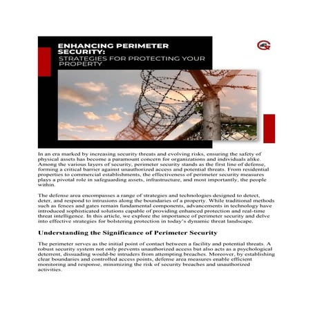 Perimeter Security: Explore the Importance of Security, Future Trends ...