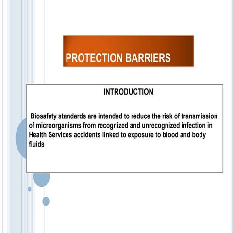 Protection barriers | PPTX