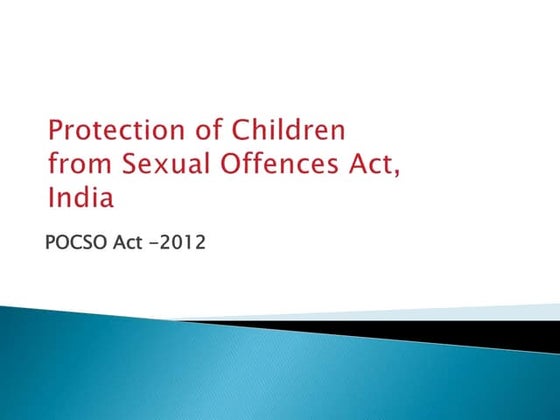 POCSO Act | PPT | Crime & Harmful Acts to Individuals, Society & Human ...