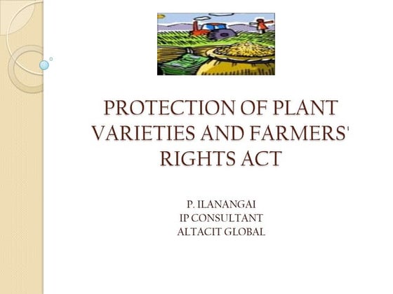 Plant Breeders' Rights | PPTX | Agriculture | Industries