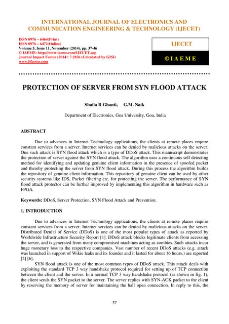 How to mitigate tcp syn flood attacks | PDF