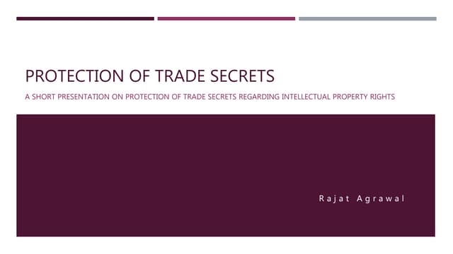 Trade secrets | PPT