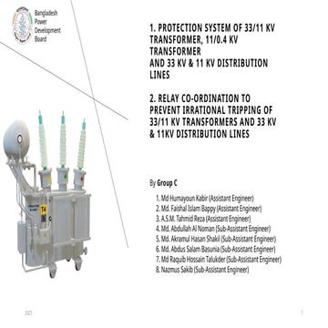 Protection System of Transformers in Distribution | PPTX