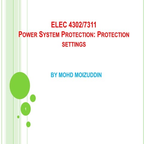 POWER SYSTEM PROTECTION | PPT