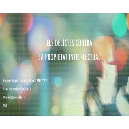Protectip delictes propietat intel·lectual | PPT
