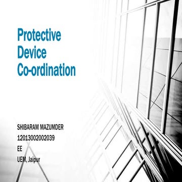 Protective device co ordination with etap | PPTX