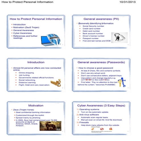 Protect personal information (Handout) | PDF
