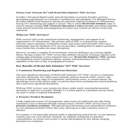 Reduce Network Risks with Proactive NOC Support.docx