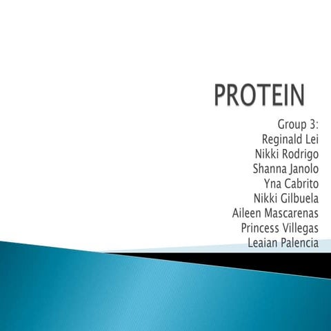 Protein | PPTX