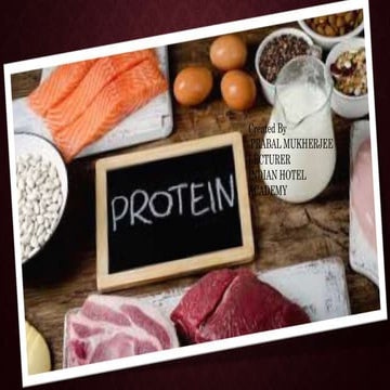 Proteins classification, source, function & RDA | PPTX