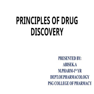PROTEIN-2 Principles of Drug Discovery.pptx